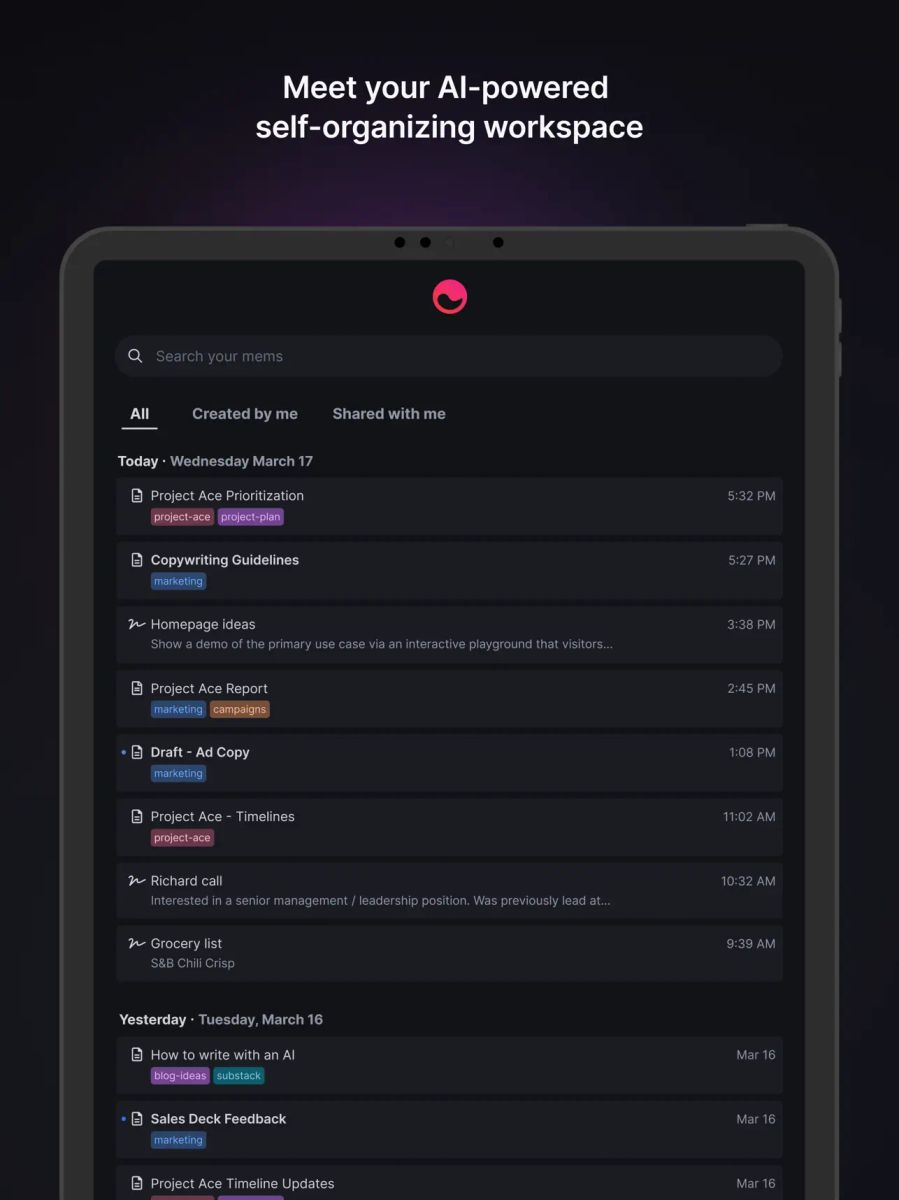 Mem: App Reviews, Features, Pricing & Download | AlternativeTo
