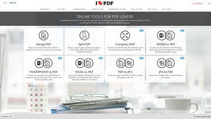 iLovePDF: Free online PDF tool set | AlternativeTo