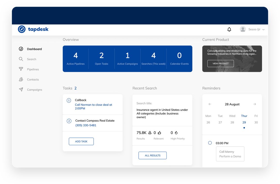 Tapdesk CRM Competitors: Top 12 Alternative CRM Systems | AlternativeTo