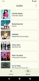 Audire: Identifies the music playing near you and | AlternativeTo