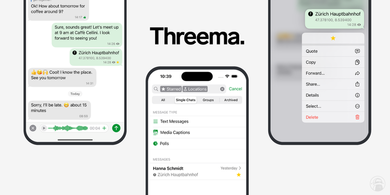 Threema: A secure, end-to-end encrypted Swiss instant messenger with a ...