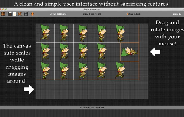 Sprite Monkey: Small and fast but still full-featured sprite sheet ...