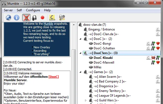 Mumble: Open source, low-latency, high quality voice chat software ...