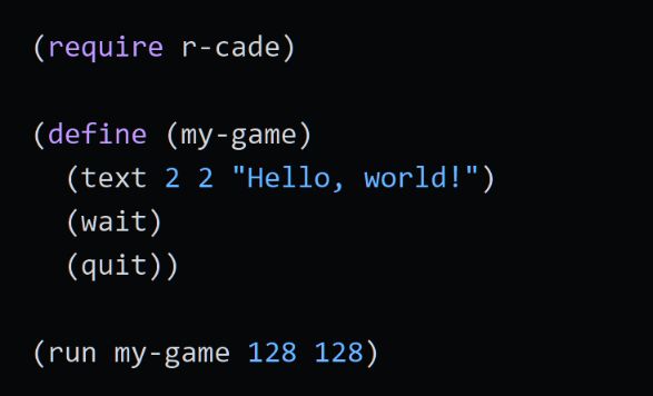 R-cade: Simple game engine for kids using the Racket programming ...