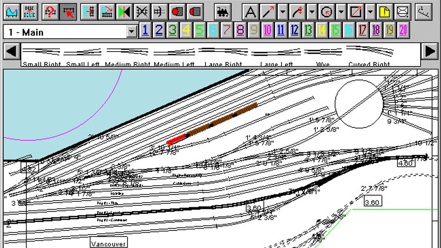 XTrackCAD: A CAD program for designing model railroad layouts ...