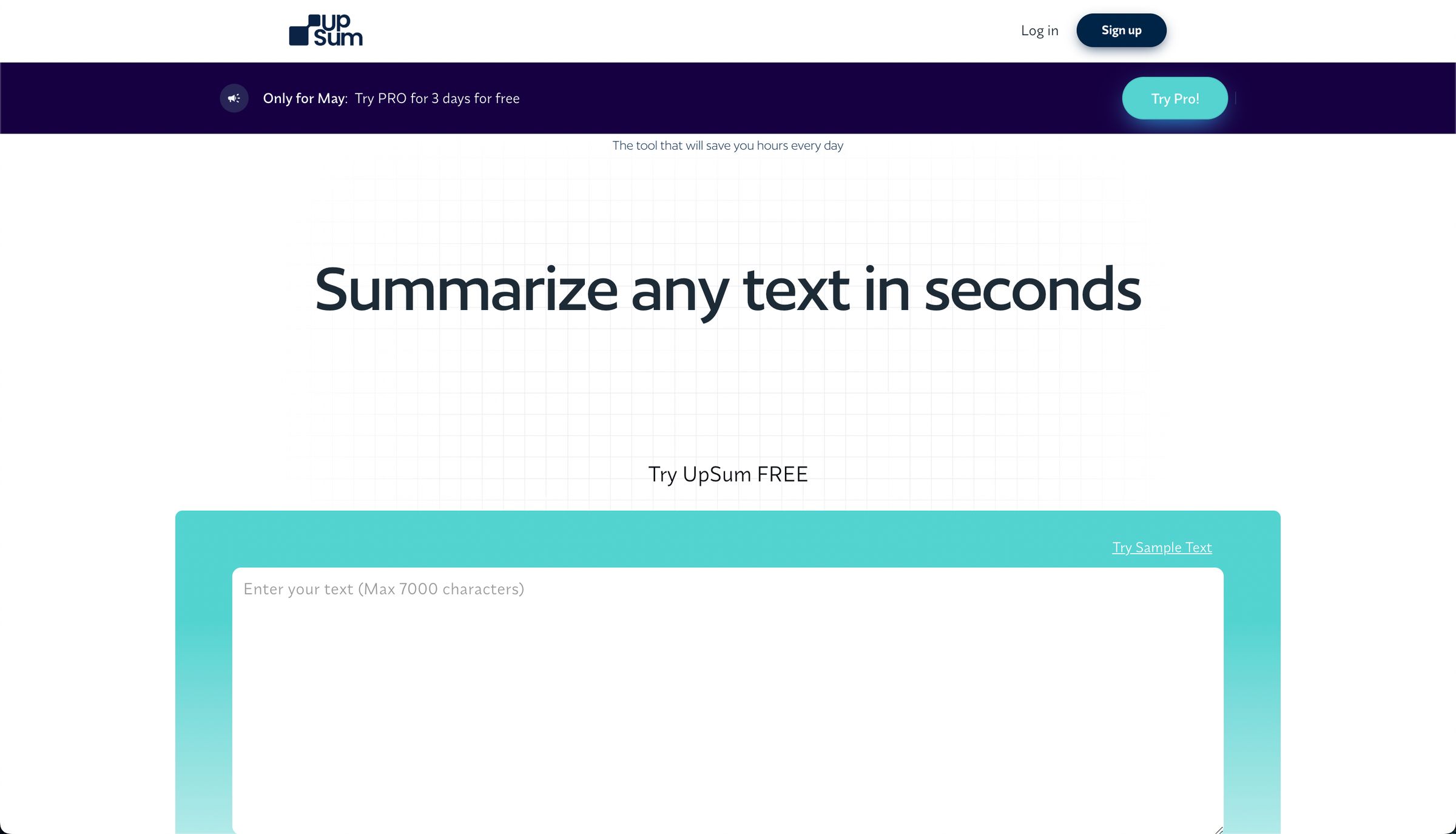 UpSum.io: The most accurate AI text Summarizer: Summarize | AlternativeTo