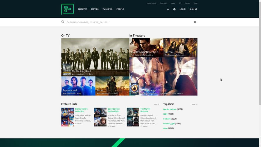 The Movie Database : It's completely user driven by people like ...