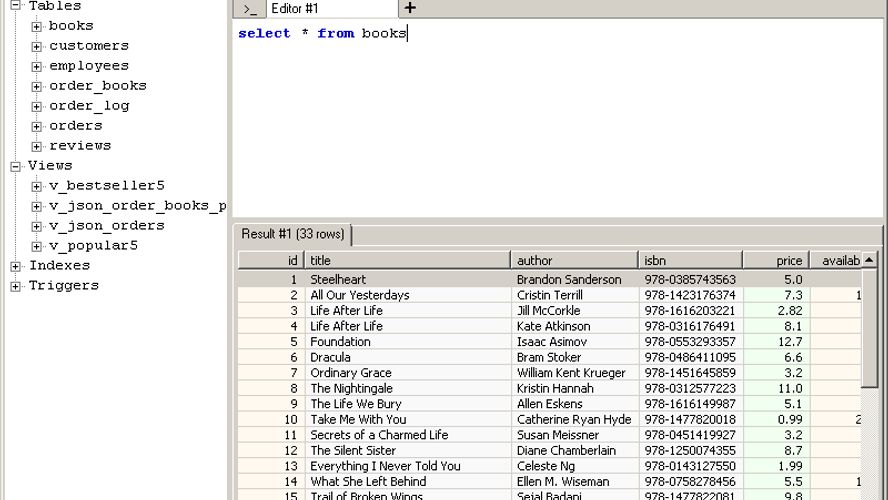 sqlite-gui: SQLite database editor for Windows. Small, simple, powerfull, fast, free | AlternativeTo