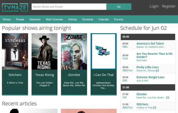 TVmaze: A TV database that provides a wide variety of tools to manage ...