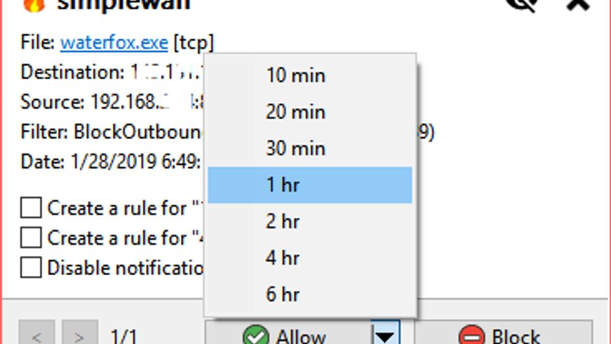 simplewall: Simple tool to configure Windows Filtering Platform (WFP) which can configure ...