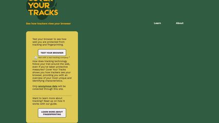 Cover Your Tracks: Research project designed to better uncover the ...