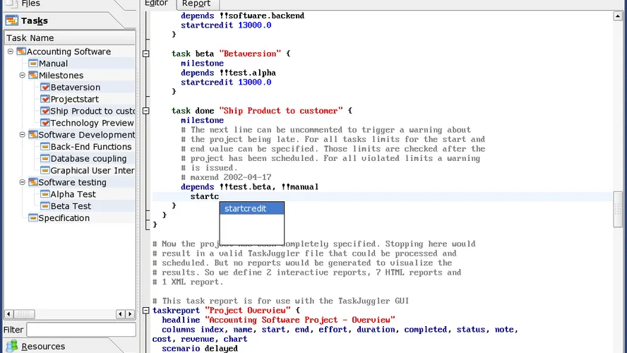 Taskjuggler: TaskJuggler is a modern and powerful, Free and | AlternativeTo
