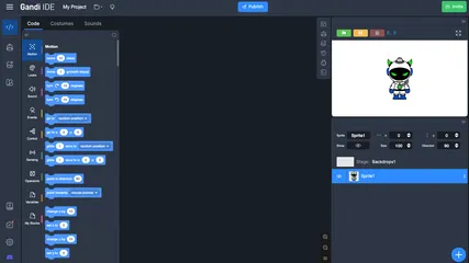 Gandi IDE: In-browser game engine, a mod of MIT Scratch with ...
