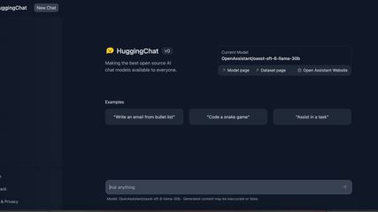 HuggingChat: Open source alternative to ChatGPT. | AlternativeTo