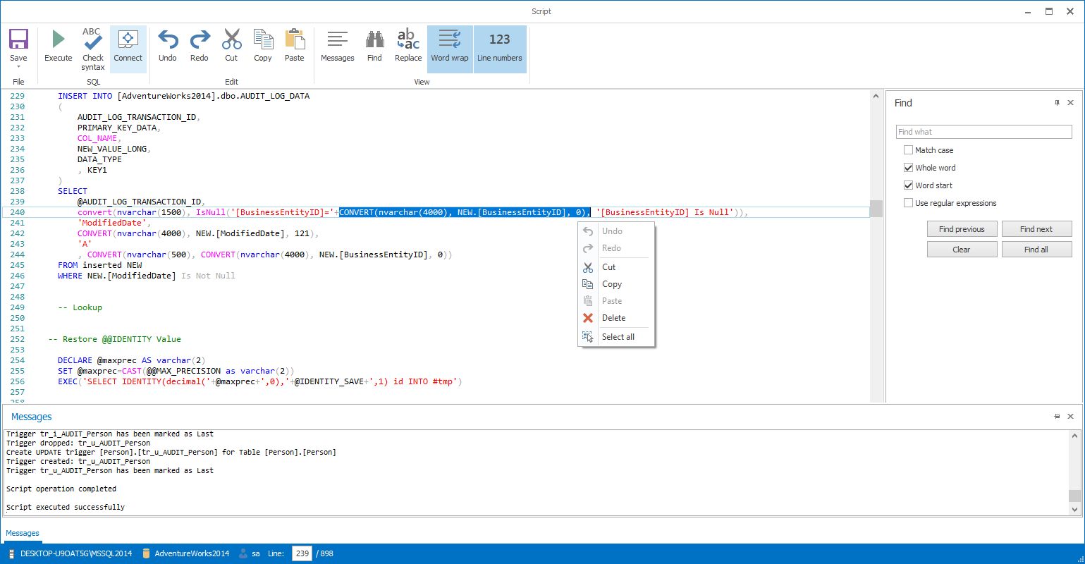 ApexSQL Trigger: Allows you to seamlessly integrate data auditing and ...