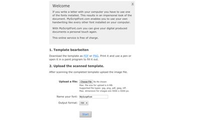 MyScriptFont: Create a vector font from your own handwriting ...