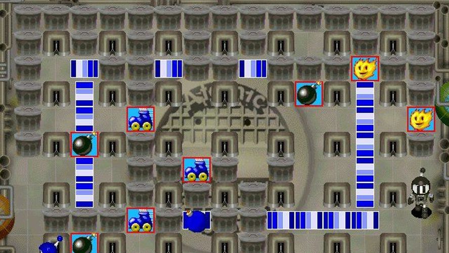 Atomic Bomberman: Infamous arcade game. Your goal is to trap your ...