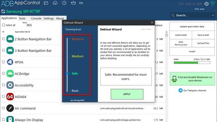 ADB AppControl: The ultimate applications manager and debloat tool for Android devices ...