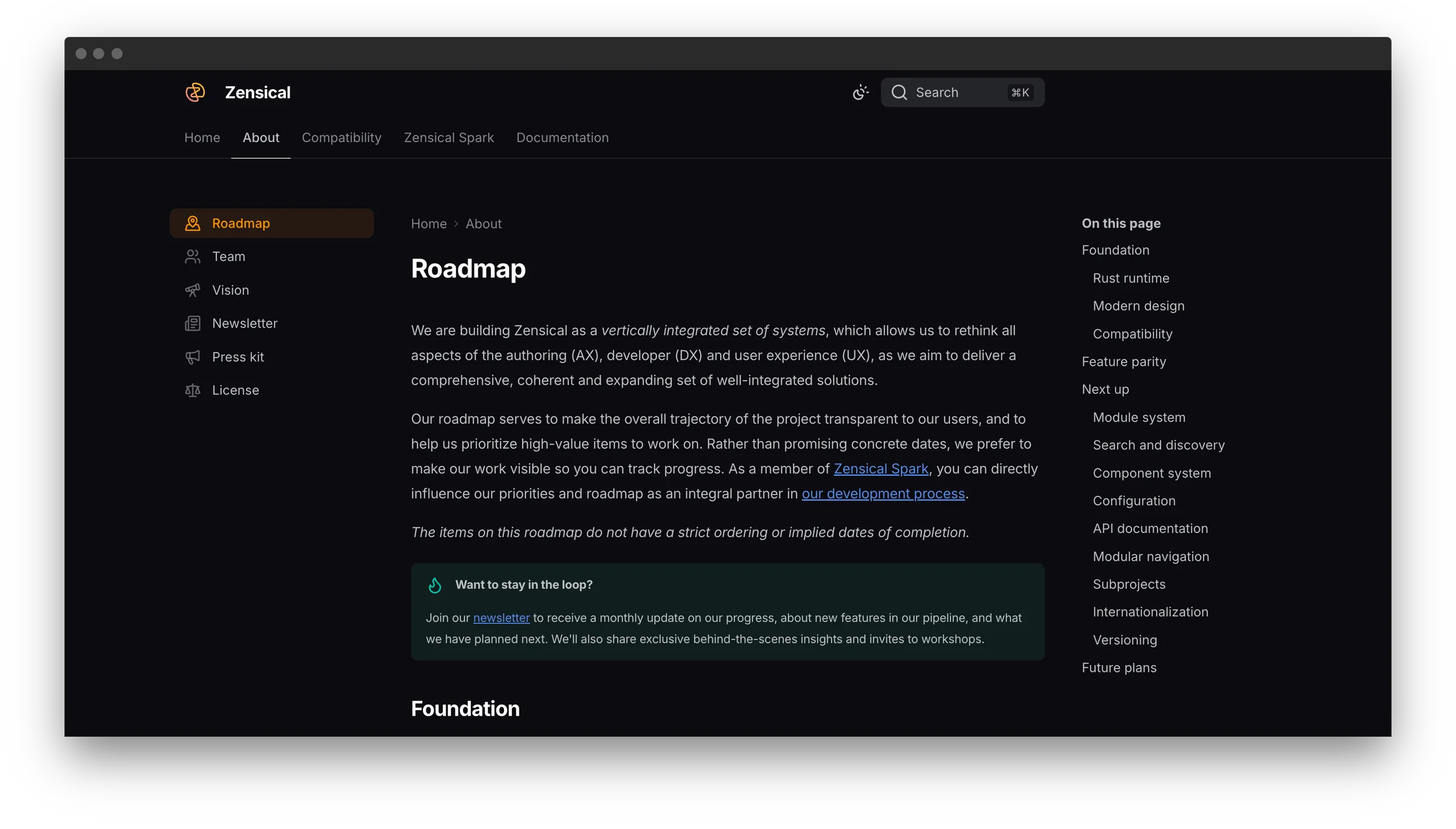 Zensical: A modern static site generator by the creators of Material for MkDocs | AlternativeTo