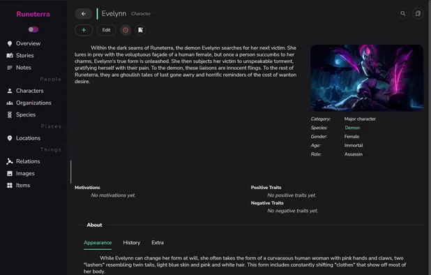 Lore Forge: The only app you'll need to write your novels and build ...