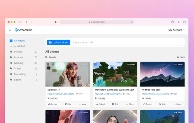 Streamable: The world's easiest way to create and share video ...