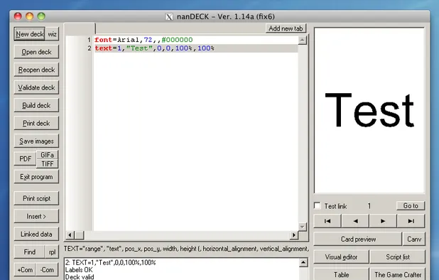 nanDECK: Windows desktop tool for creating and prototyping game card ...
