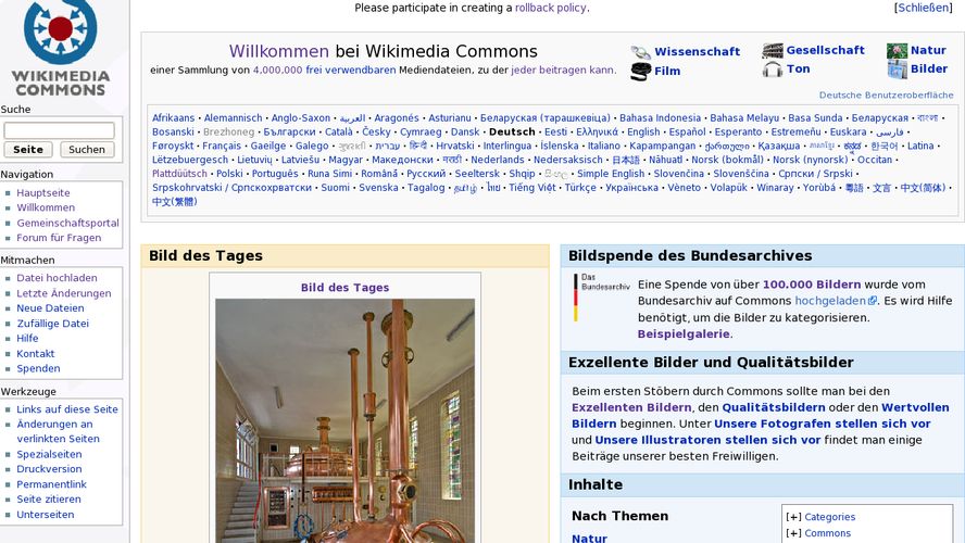 Wikimedia Commons: Media file repository making available public domain ...