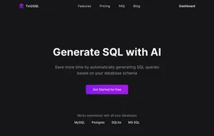 Text2SQL.AI Alternatives and Similar Sites & Apps | AlternativeTo