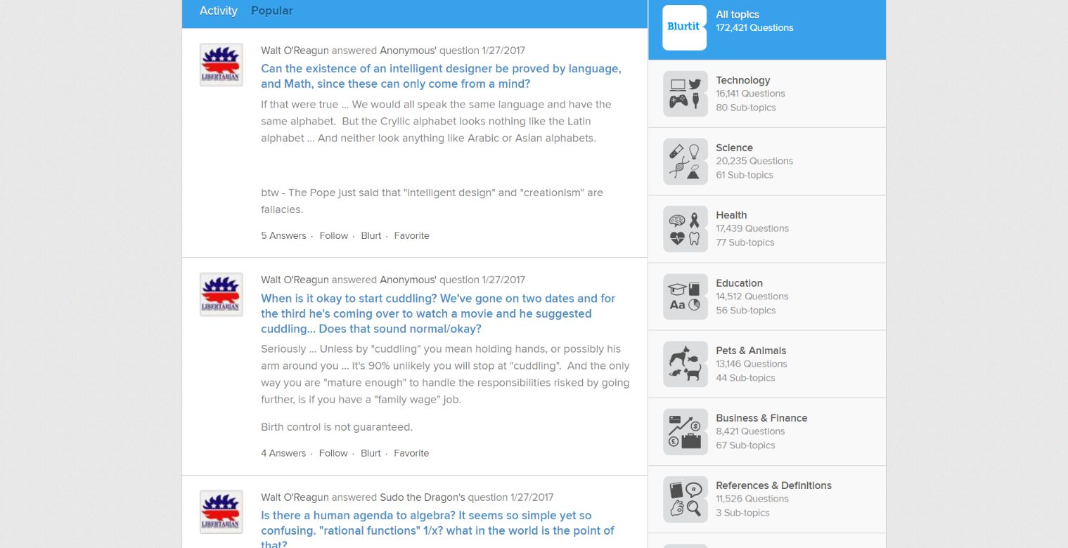 Blurtit Alternatives: Top 21 Q&A Services & Social Networks | AlternativeTo