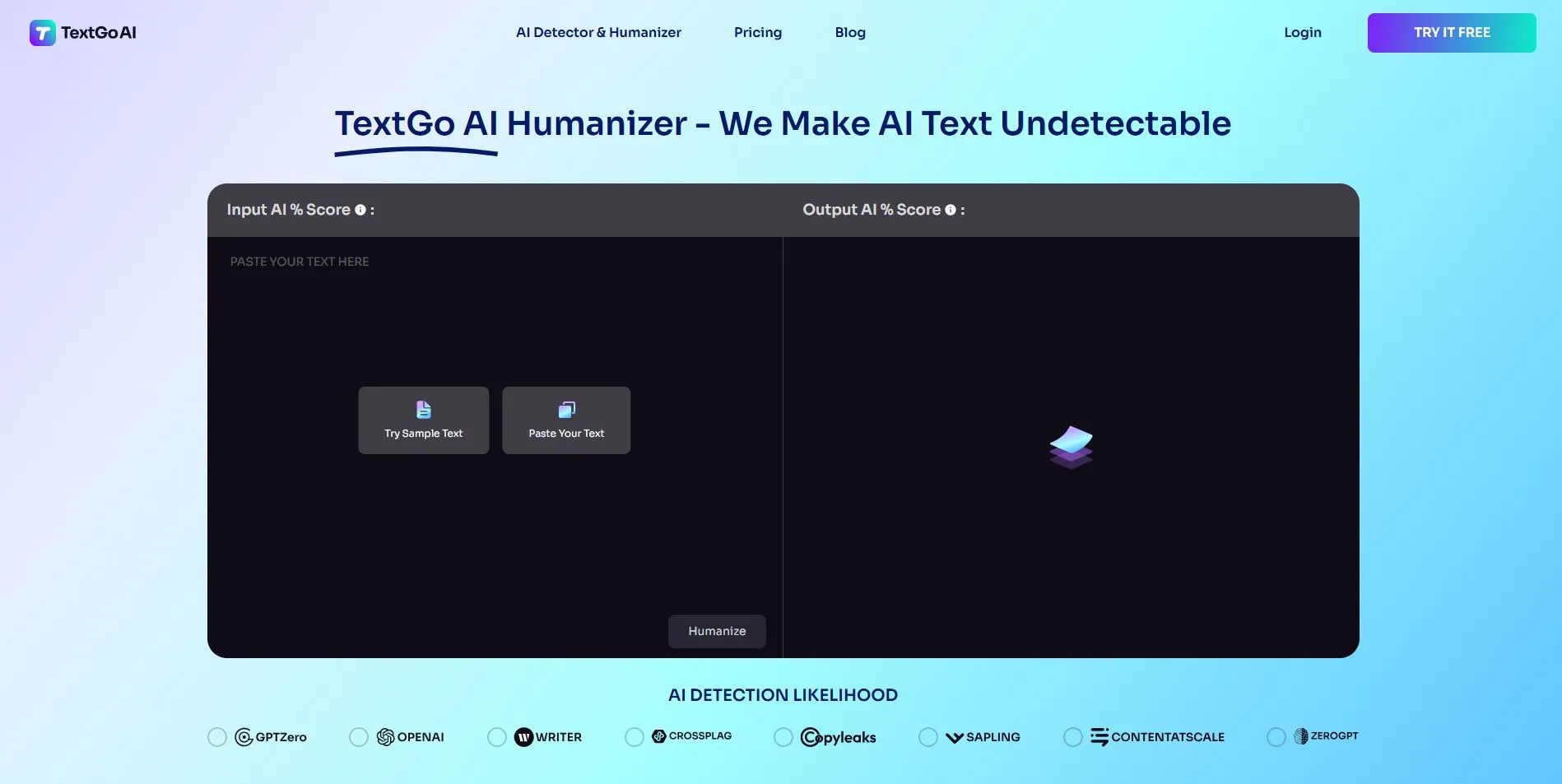TextGo AI: Advanced AI tool designed to transform AI-generated content into human-like ...