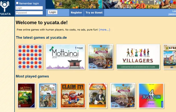 Yucata: Online gaming portal, free and without advertisements where you ...