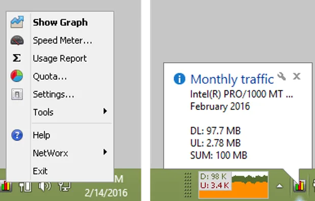 NetWorx: Bandwidth monitoring and data usage reports for Windows and macOS. | AlternativeTo