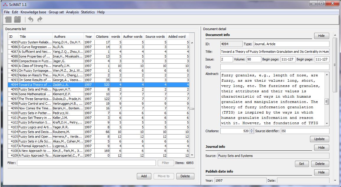 SciMAT: Open source (GPLv3) software tool developed to perform a science mapping | AlternativeTo