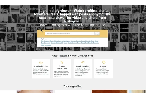 GreatFon: Instagram story viewer - Watch profiles, stories, followers ...