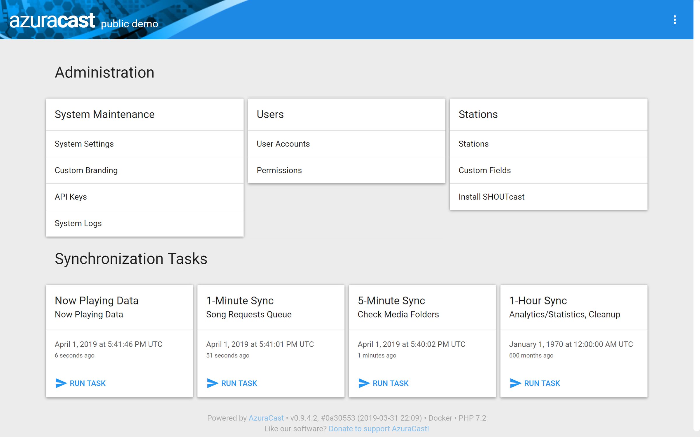 AzuraCast: Free and open-source self-hosted "web radio station in a box". | AlternativeTo