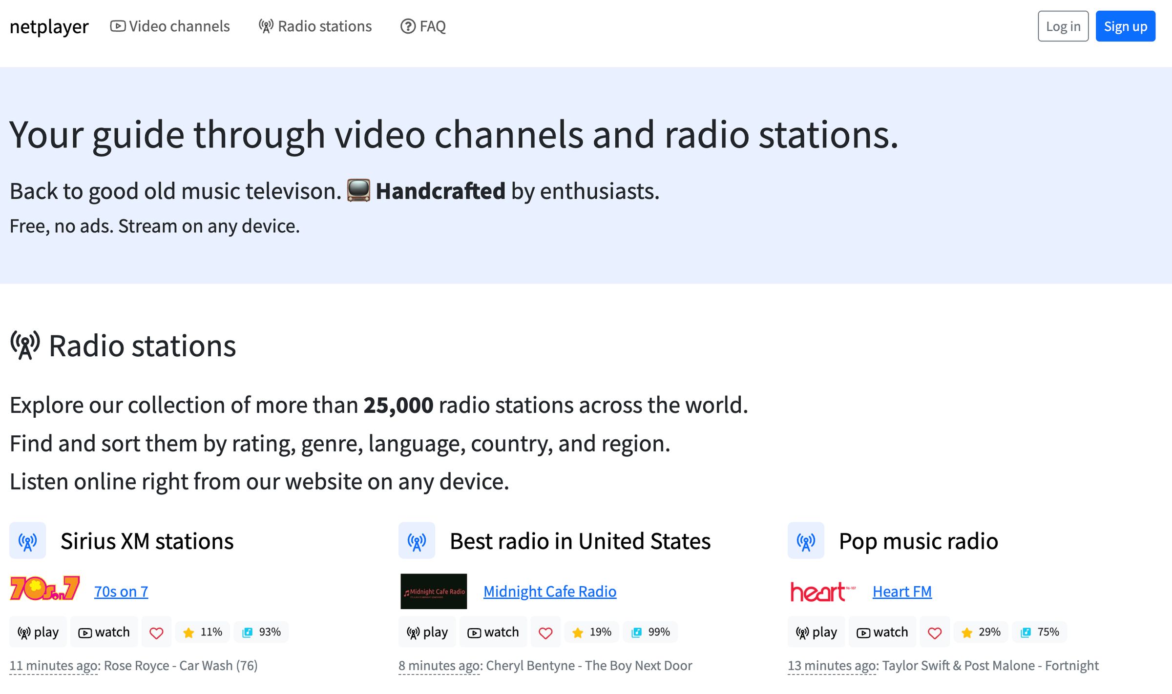 netplayer.net: Your guide through video channels and online radio stations | AlternativeTo