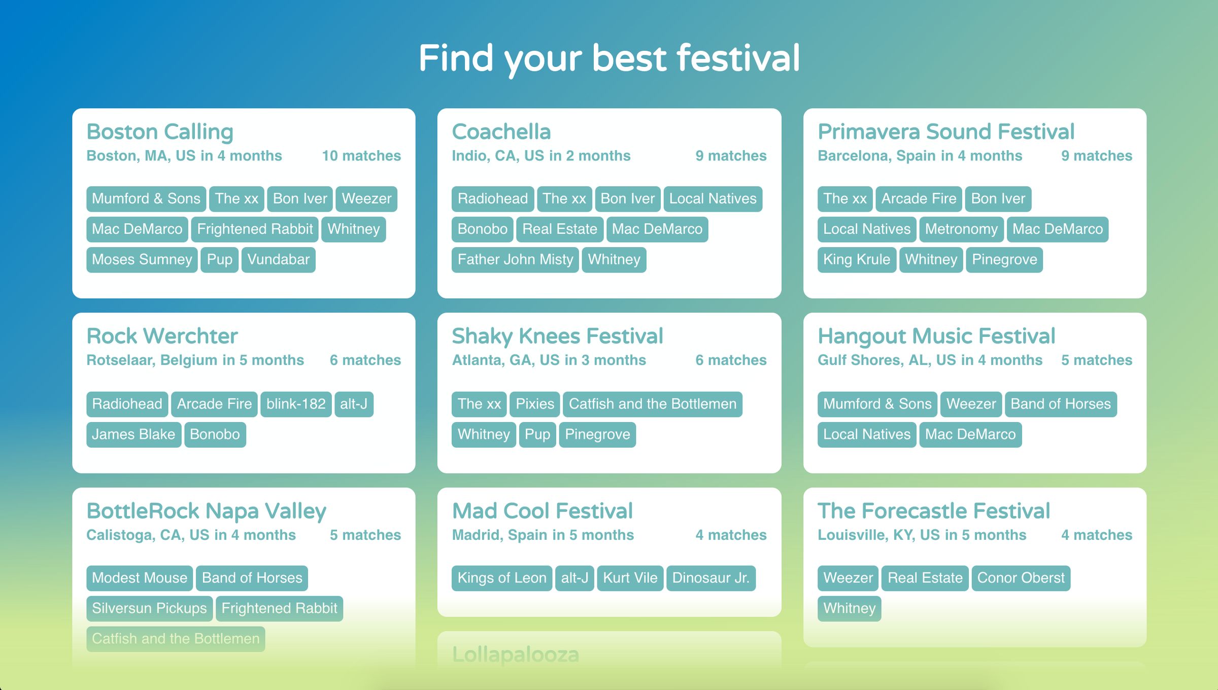 Find your best festival Alternatives and Similar Sites & Apps ...