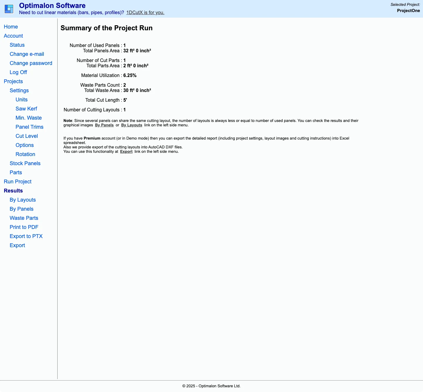 Optimalon Online Panel Cut Optimizer: Free 2D (Panel) Cutting Optimization Anywhere on Any ...