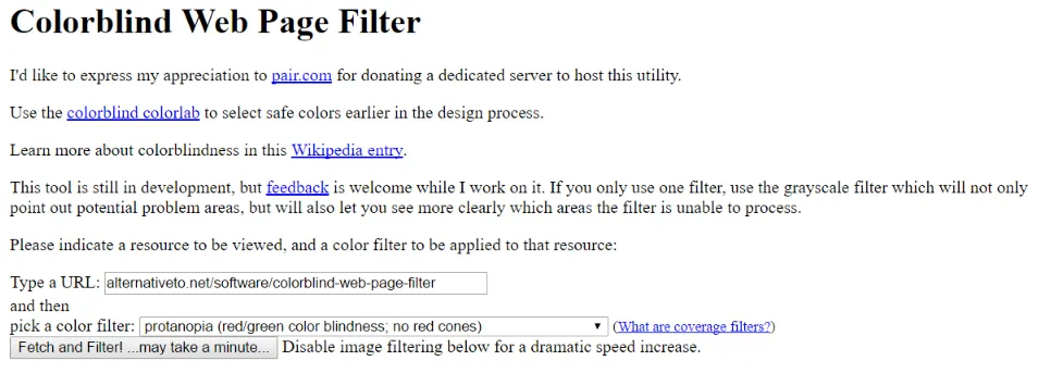Colorblind Web Page Filter Alternatives and Similar Sites & Apps ...