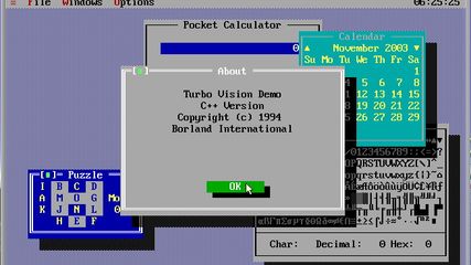 Turbo Vision: A Turbo Vision port to the GNU compiler and more ...