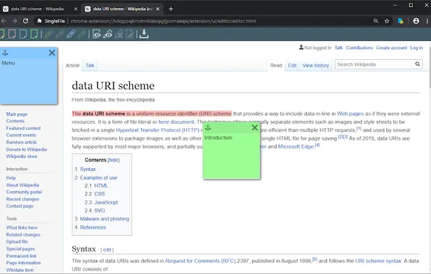 SingleFile: Helps you to save a complete web page into a single HTML ...