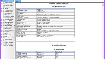 WinAudit: Inventory utility for Windows computers | AlternativeTo