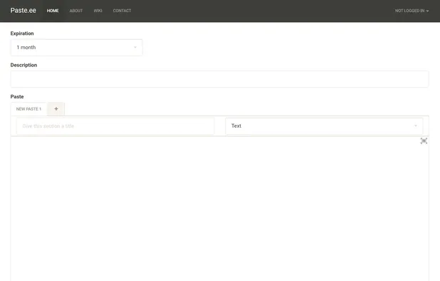 Paste.ee: A simple, easy to use Paste service with no intrusive ads or ...