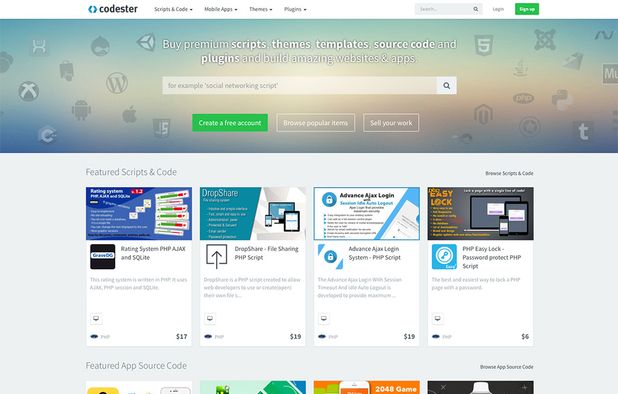 Codester: Marketplace for scripts, source code, themes, and plugins ...