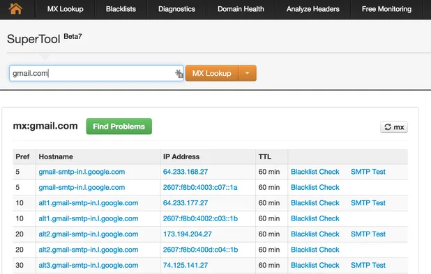 MxToolBox: All of your MX record, DNS, blacklist and SMTP diagnostics ...