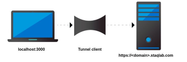 StaqLab Tunnel: Staqlab Tunnel exposes port on your localhost over to the public internet ...