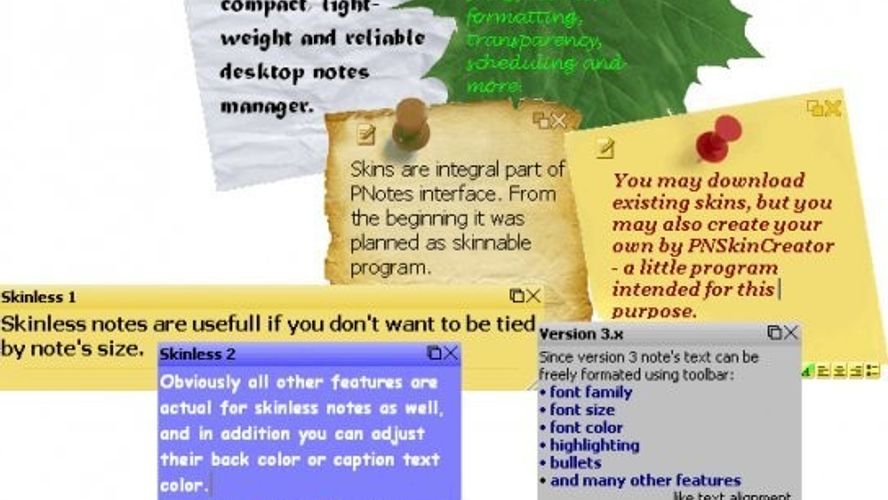 PNotes: (Pinned Notes or Portable Notes, use what | AlternativeTo