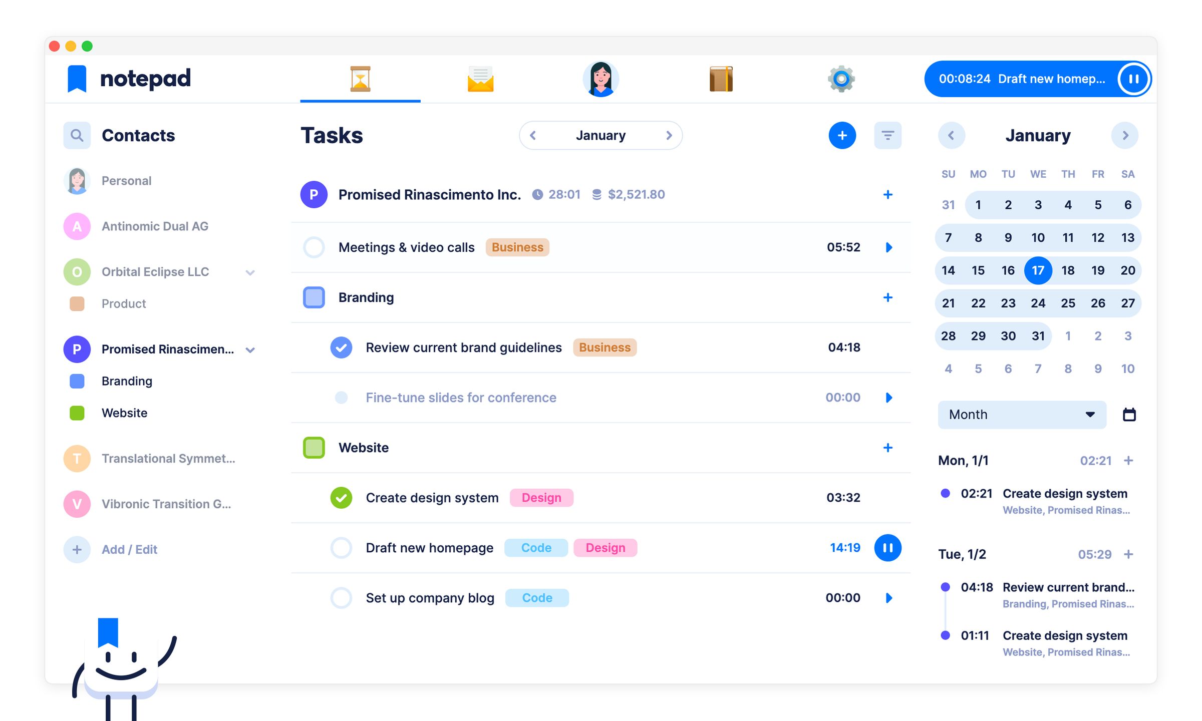 Notepad Workspace Alternatives: Top 10 Time Tracking Tools | AlternativeTo
