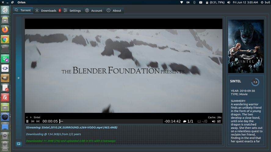 Orion - BitTorrent Client and Streamer: Orion is a powerful ...