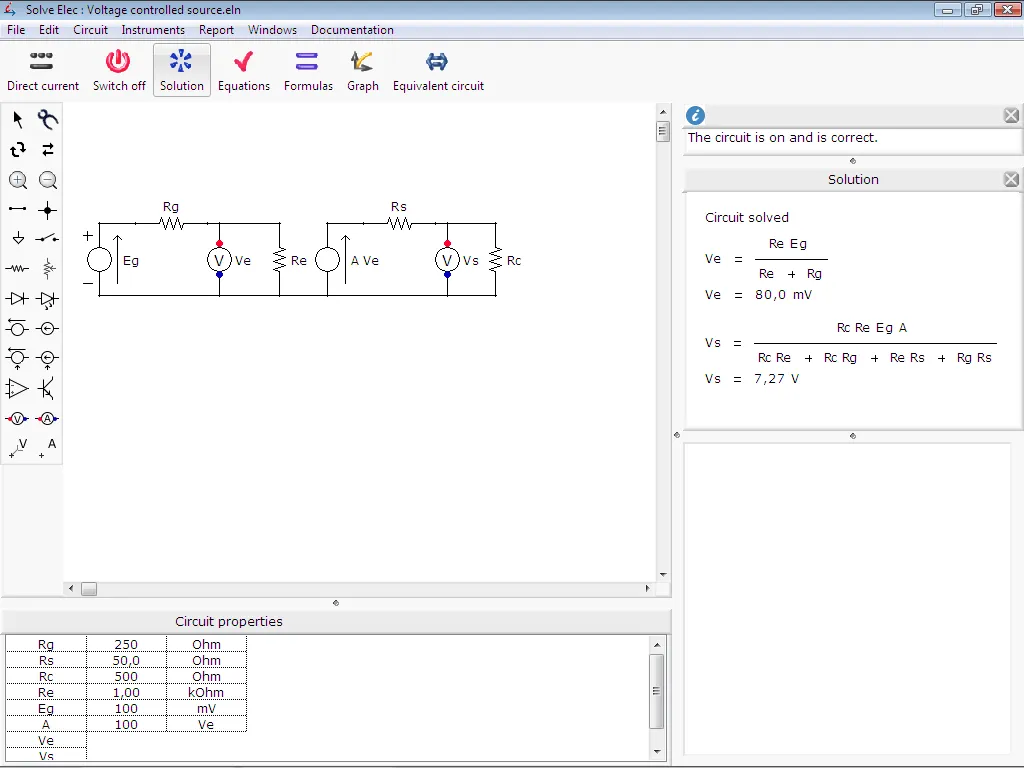 Solve Elec: Free educational program to draw and analyze electrical ...